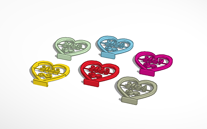 3D design Wedding heart -- Hochzeitsherz - Tinkercad