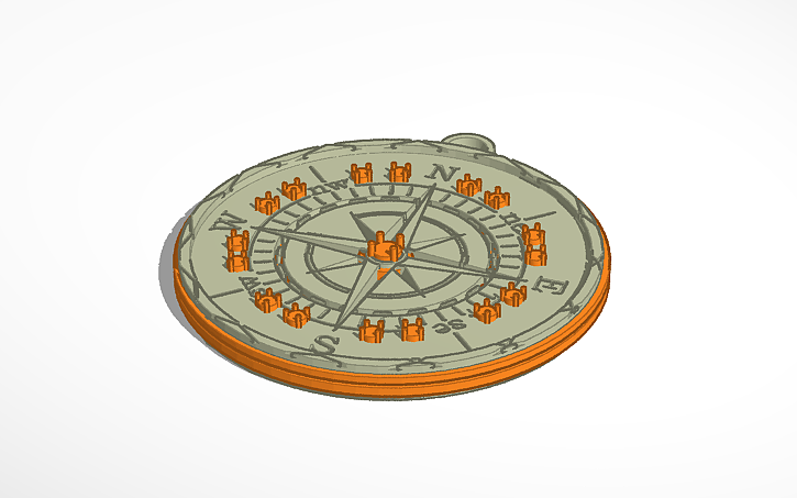 3D design BRUJULA abi - Tinkercad