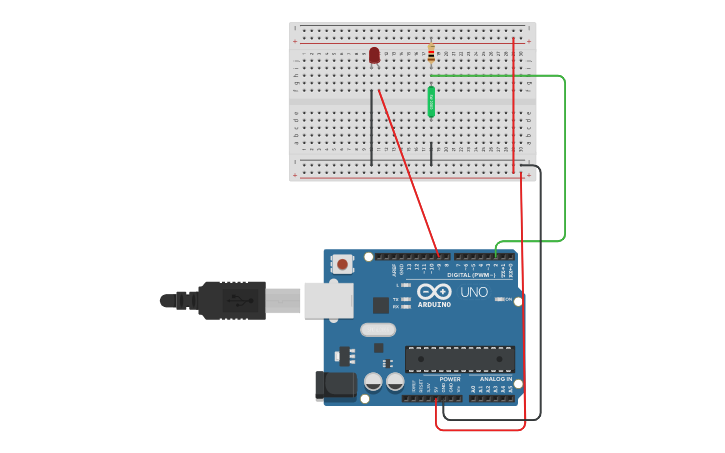 Circuit design Tilt Sensor - Tinkercad