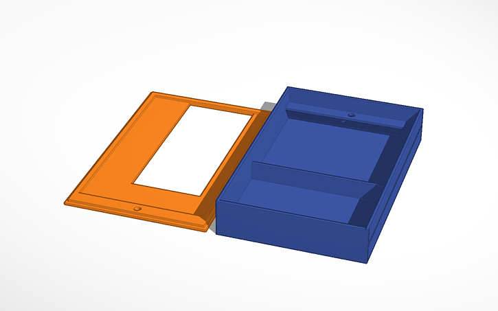 3D design 4-LED Light Painting Circuit Enclosure - Tinkercad