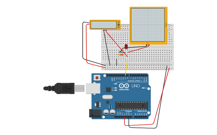 Circuit design Number 3: Fading LED (Output) tinkercad | Tinkercad
