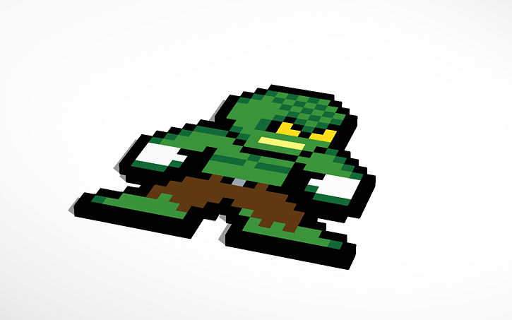 3D design 8-Bit Killer Croc | Tinkercad