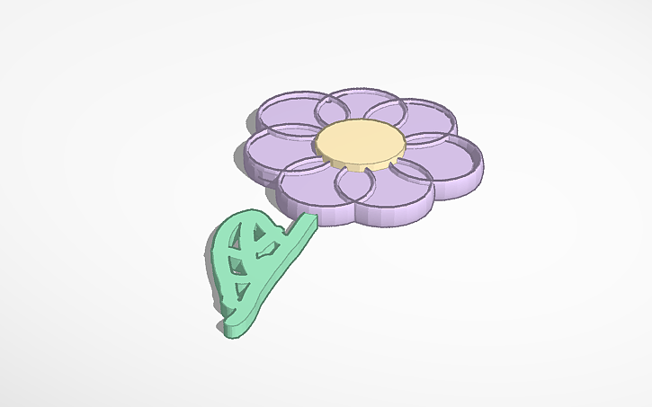 3D design flower - Tinkercad