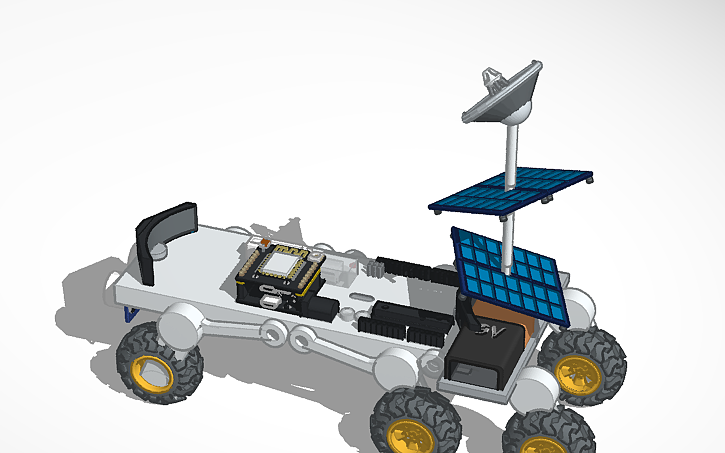 3D design Rover Lunar - Tinkercad