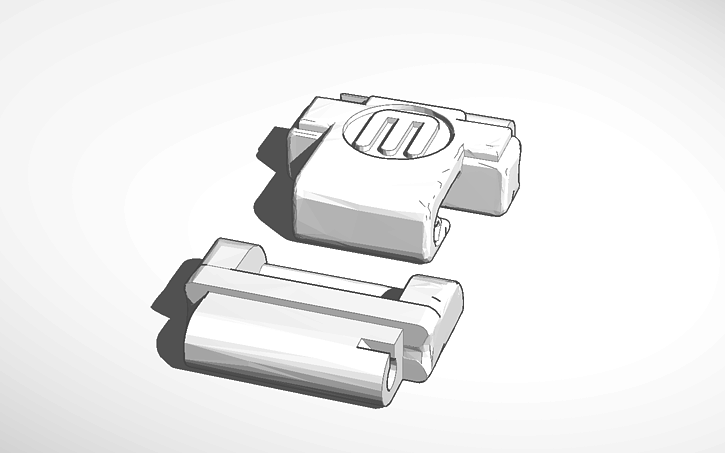3D design Clasp B for Snap-Link Watch Band - Tinkercad