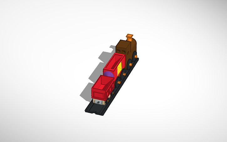 3D design Train Track - Tinkercad