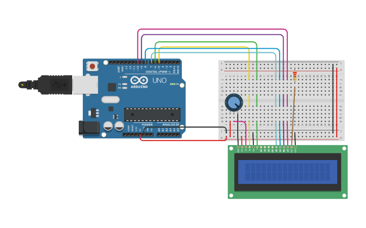 Circuit design Input with keyboard - Tinkercad