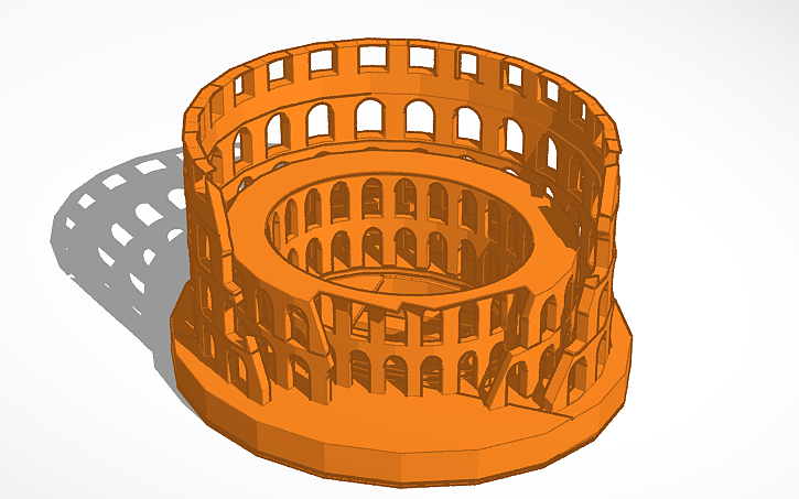 3D design Colosseum(콜로세움) - Tinkercad