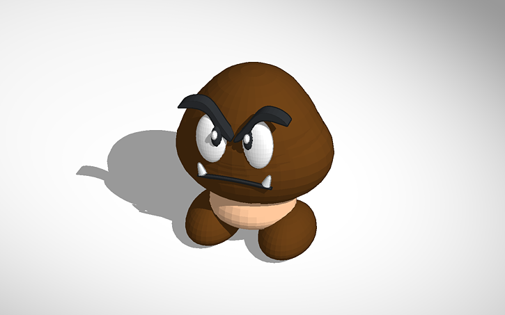3D design Goomba - Tinkercad