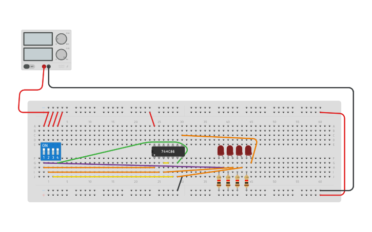 Circuit Design Gray To Binary Converter Tinkercad