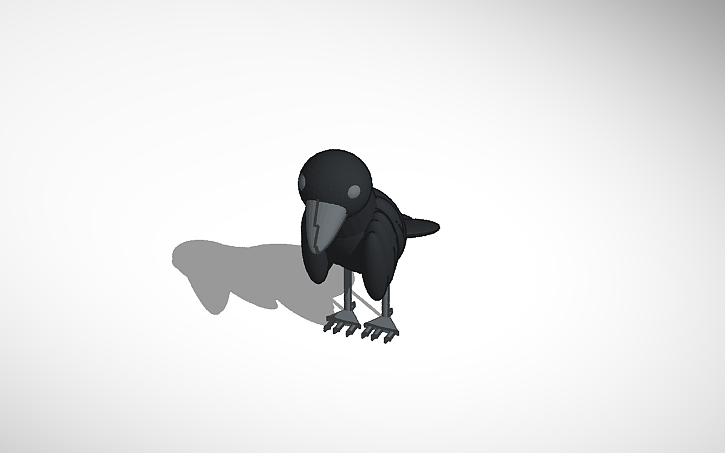 3D design Crow - Tinkercad