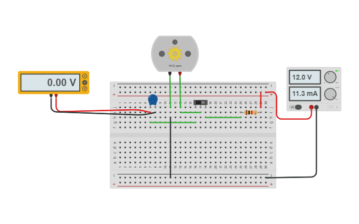Circuit design condensador y motorcito uwu | Tinkercad