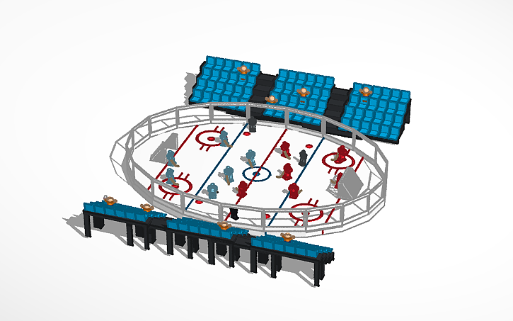 3D design hockey - Tinkercad