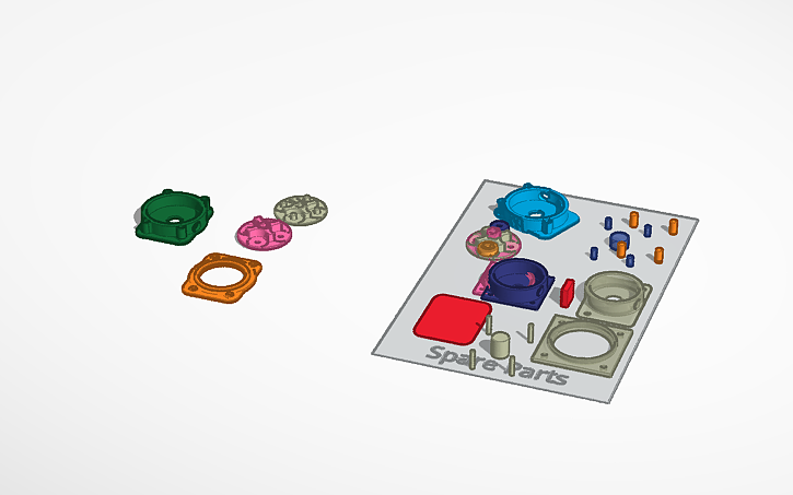 3D design Peristaltic Pump - Tinkercad