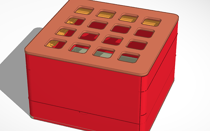 3D design neotrellis upgrade | Tinkercad