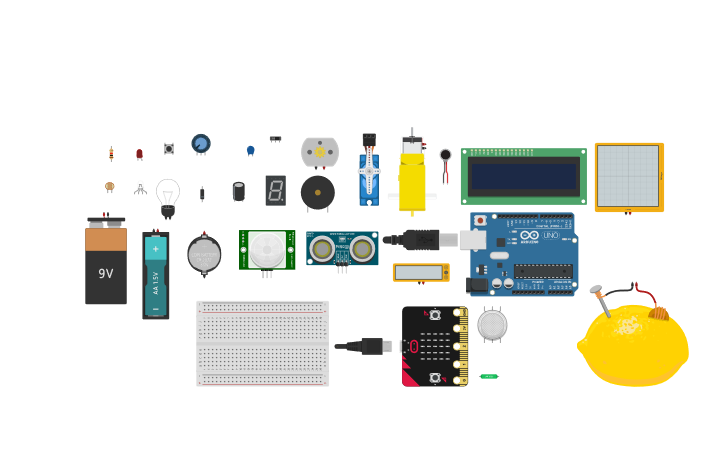 Circuit design Componentes eletrônicos - MakerZine | Tinkercad