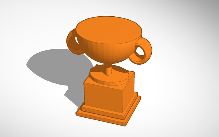3D design trophy - Tinkercad
