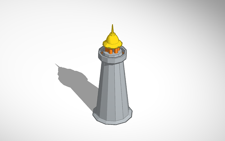 3D design techacademy lighthouse - Tinkercad