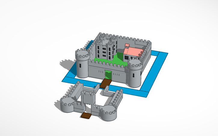 3D design Castle - Tinkercad