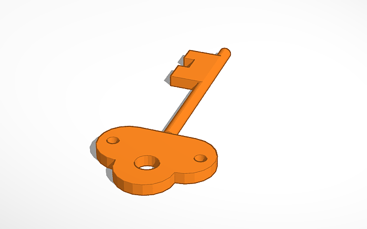 3D design MAKING A KEY - Tinkercad