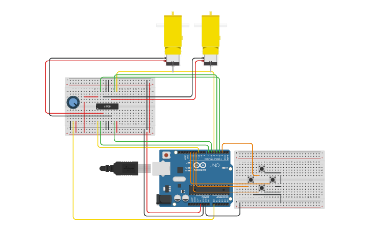 Circuit design Controlando Motor DC usando esquema de Ponte-H L293N ...