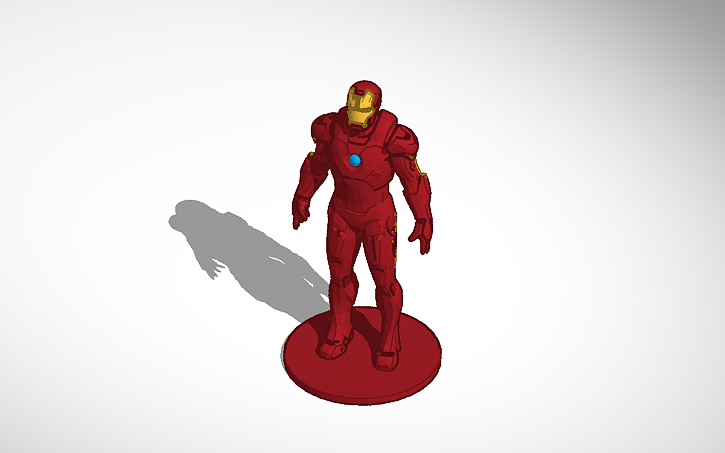3D design iron man - Tinkercad