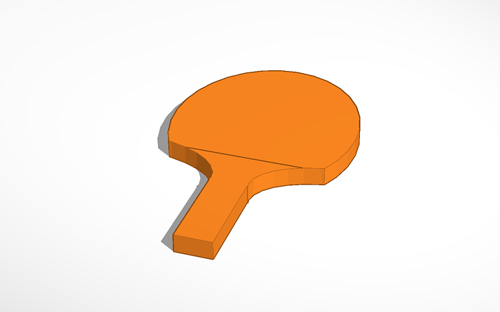 3D design Ping Pong Paddle - Tinkercad