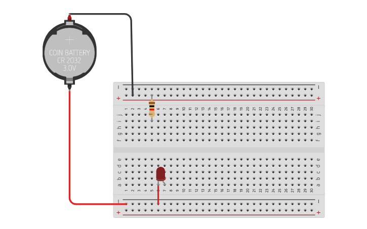 Circuit design Simple Circuit | Tinkercad