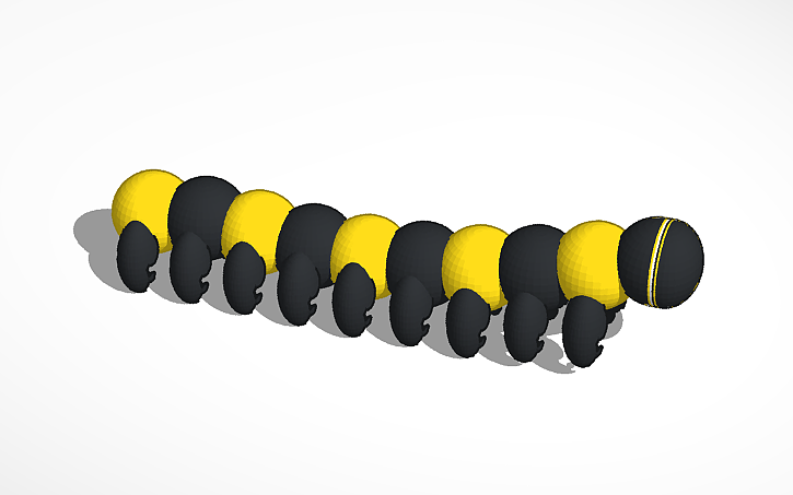 3D design Sphere Only Caterpillar | Tinkercad