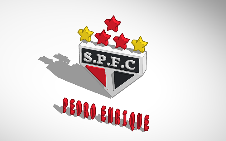 3D design Escudo SPFC | Tinkercad