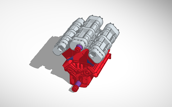 3D design Copy of v8 5.0 Car Engine - Tinkercad