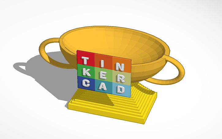 3D design Trophy - Tinkercad