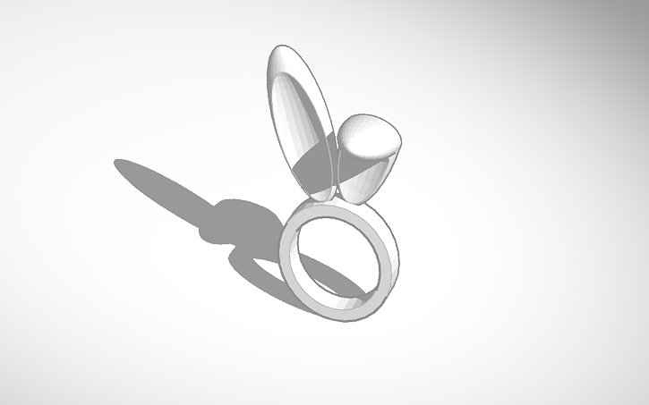 3D design Rabbit ears - Tinkercad