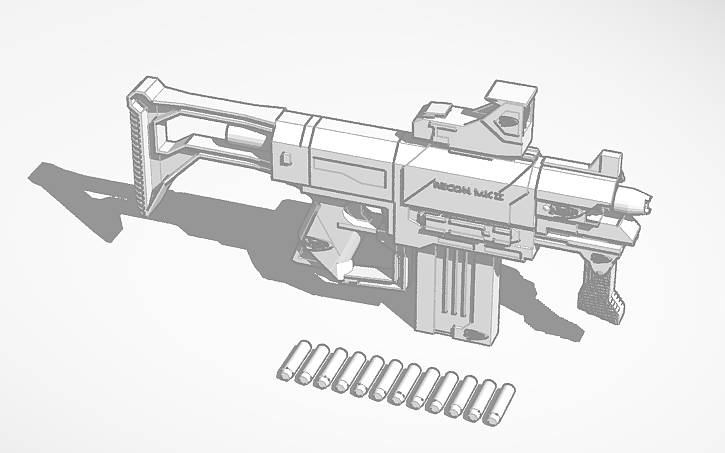 3D design Working Nerf Gun - Tinkercad