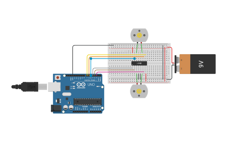 Circuit design 2_MOTORS WITH ARDUINO - Tinkercad