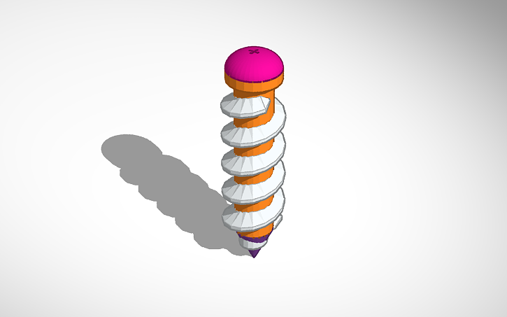 3D design screw | Tinkercad