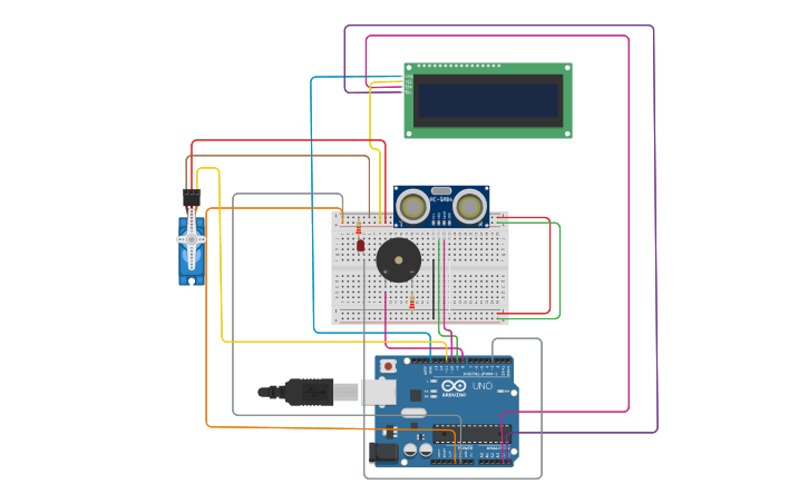 Circuit design ULTRASONIC/MICRO SERVO SENSOR G12-STEM-11 GROUP-3 ...