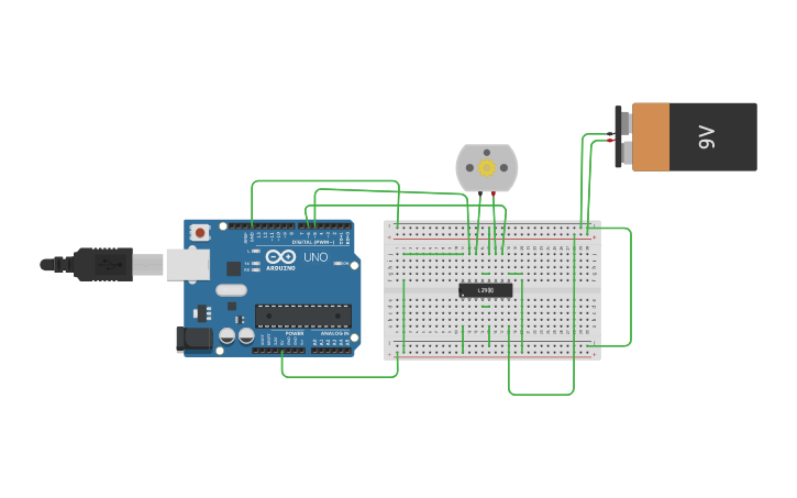 Circuit design H bridge - Tinkercad