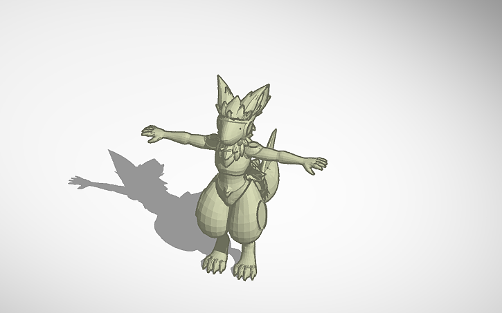 3D design Protogen Template - Tinkercad