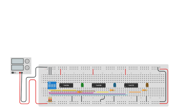 Circuit design Control de Lectura - 1 - Tinkercad