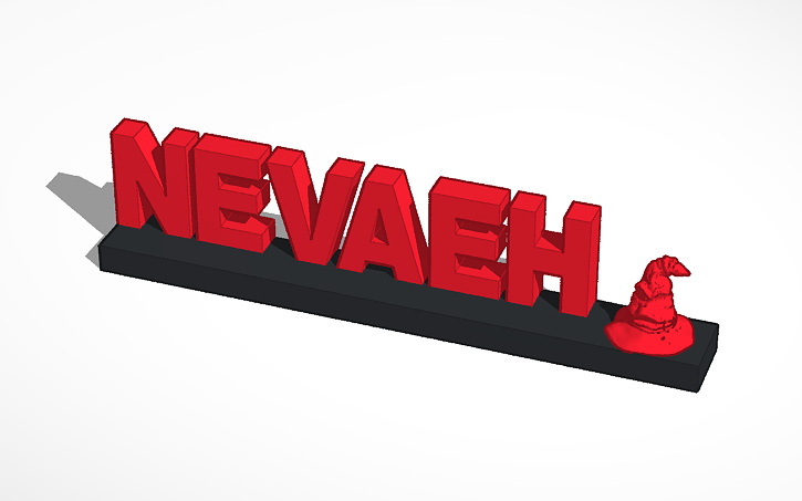 3d Design Nameplate Tinkercad