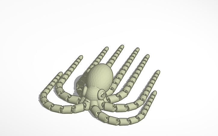 3D design WIGGLE OCTOPUS!!! - Tinkercad