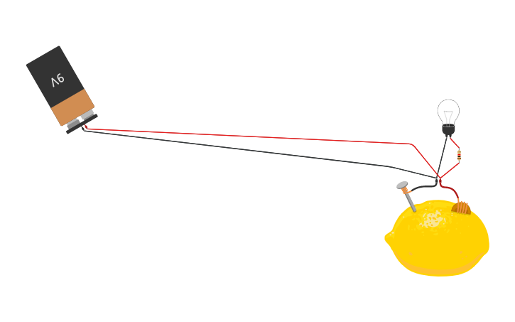 Circuit design LEMON POWER!! | Tinkercad