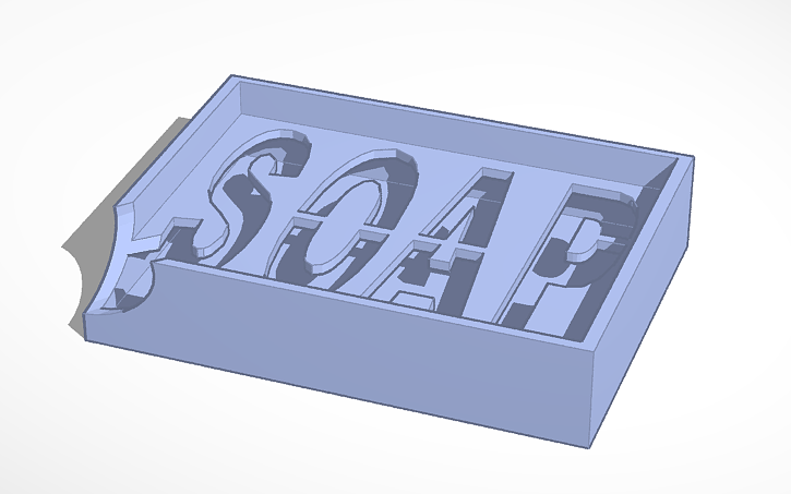 3d Design Soap Holder Tinkercad