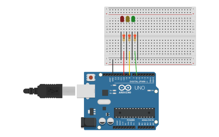 Circuit Design Arduino Led Tinkercad 9551