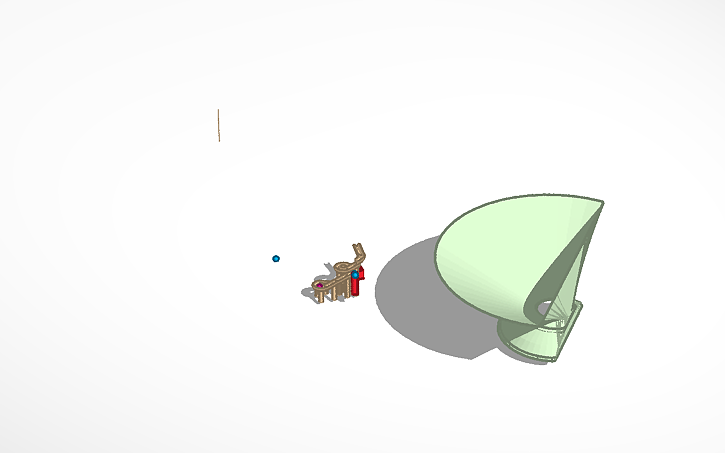 3D design Circuit de billes - Tinkercad