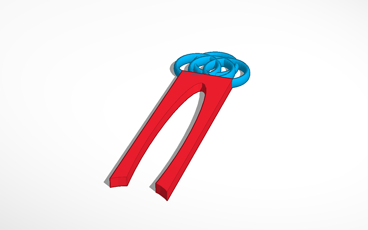 3D design Hair Clip - Tinkercad