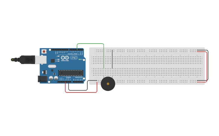 Circuit design Morse Code Generator - Tinkercad