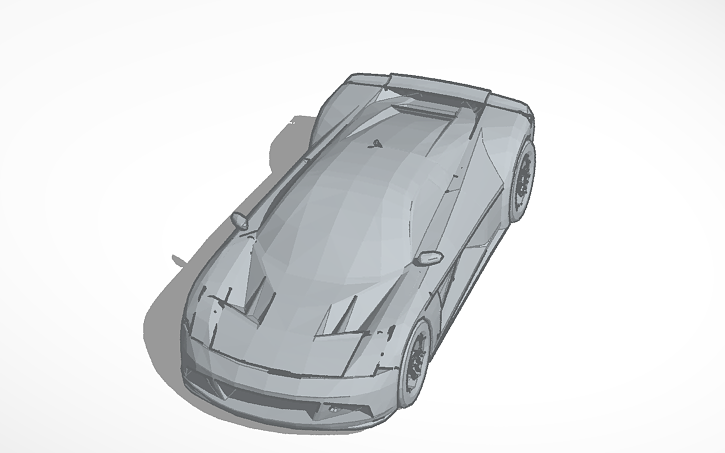 3D design Chrysler limited production mid engine supercar - Tinkercad