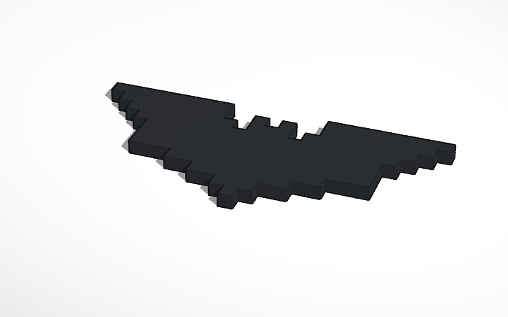 3D design batman logo - Tinkercad
